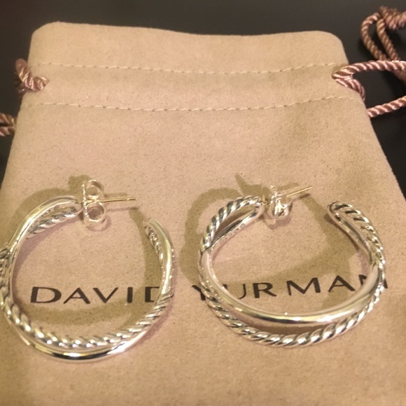 David Yurman | Jewelry | David Yurman Sterling Silver Hoops | Poshmark